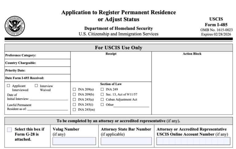 美国移民申请最后关键一步：I-485申请、I485 材料、I485被拒
